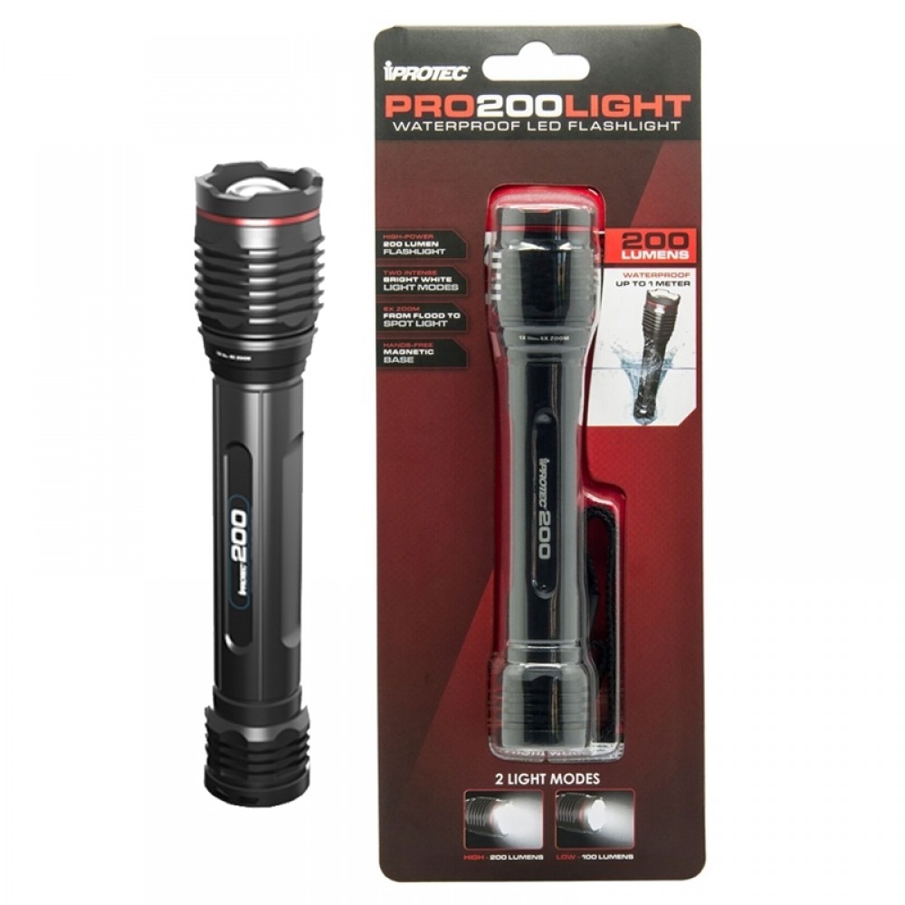 Đèn pin iPROTEC Pro 200 Light LED Torch